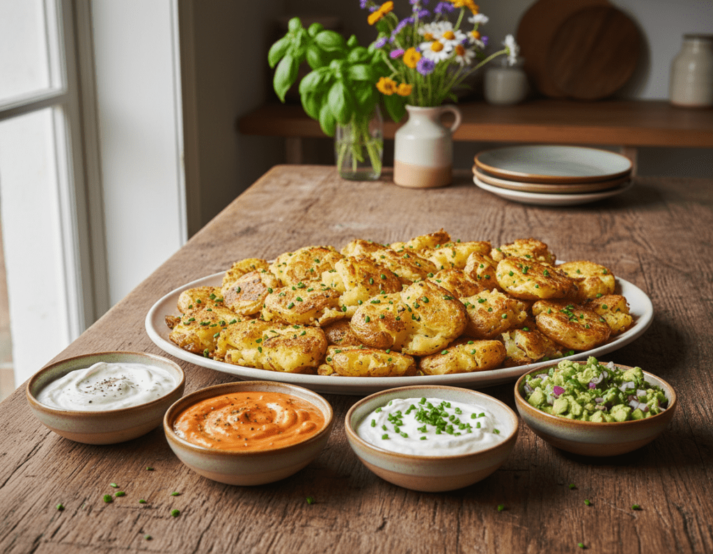 Smashed Potatoes Rezept: Einfach & knusprig